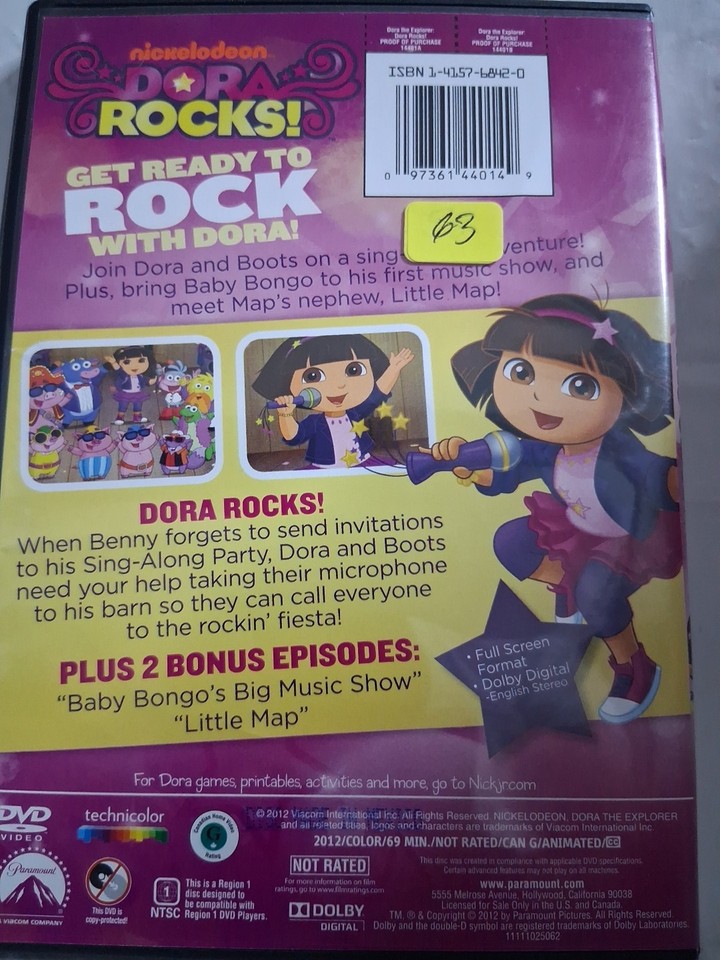 Dora the Explorer: Dora Rocks (DVD, 2012) 97361440149| eBay