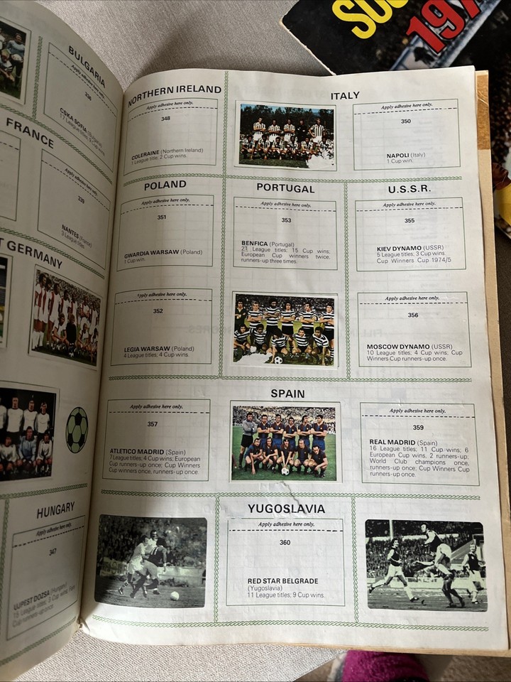 Soccer Stars 75/76 Football Picture Stamp Album Part Set | eBay UK