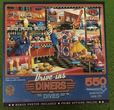 Good Times Diner - MASTERPIECES - 550 Piece Puzzle w/Bonus Poster | eBay