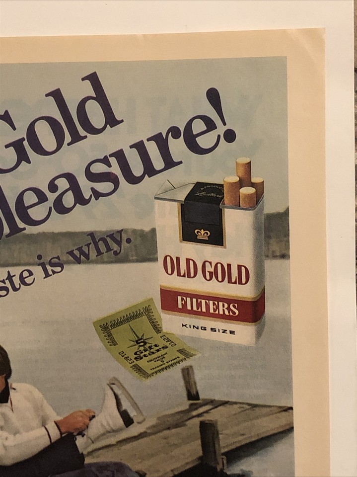 1976 Old Gold Cigarettes PRINT AD Ice Skating VTG 1970s Pleasure ...