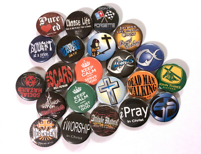 Assorted 10 Pack Of Christian Buttons | eBay