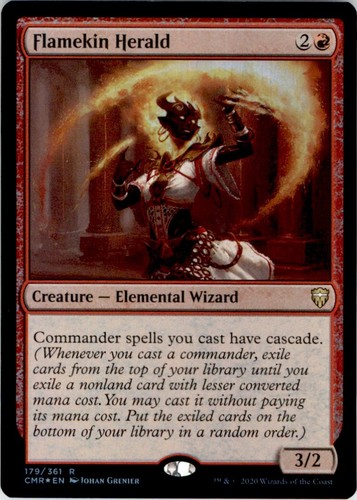 2020 Magic The Gathering Commander Legends Flamekin Herald #179 Light ...