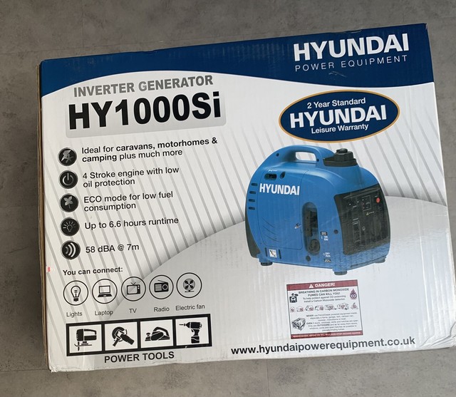 Hyundai HY1000SI 4-Stroke Portable Inverter Generator for sale online ...