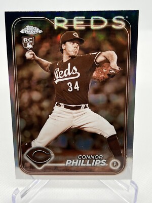 2024 Topps Chrome Connor Phillips #20 Sepia Refractor Cincinnati Reds ...