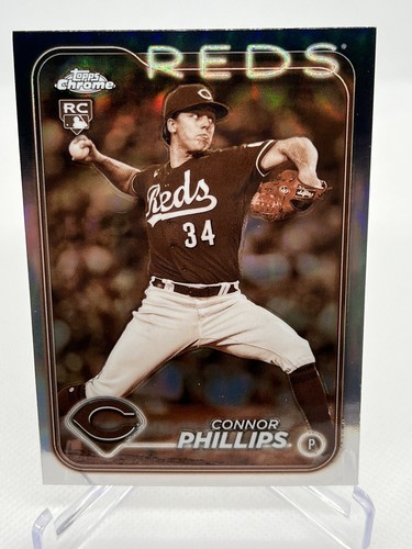 2024 Topps Chrome Connor Phillips #20 Sepia Refractor Cincinnati Reds ...
