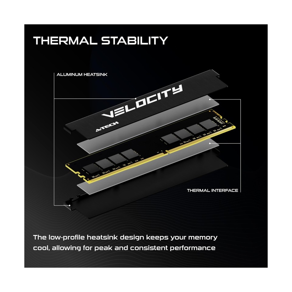 A-Tech Velocity RAM 64GB (2x32GB) DDR4 3200MHz (PC4-25600) XMP 2.0 ...
