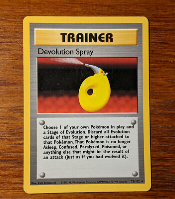Pokemon TCG Card Trainer Devolution Spray 72/102 Rare | eBay