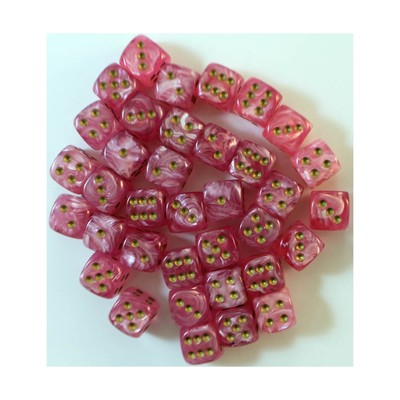 Chessex Easter Dice d6 12mm Pink w/Gold (36) EX/Mint | eBay