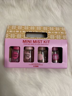 Set Victoria's Secret Pink Mini Mist Kit Gift Set of 4 Body Fragrance ...