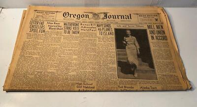 1935 May 9 Newspaper: Oregon Journal : Max Baer Injured | eBay