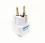 2 x UK TO EU TRAVEL ADAPTOR POWER PLUG CONVERT DUBAI TURKEY THAILAND ...