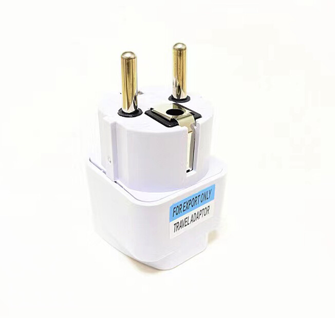 2 x UK TO EU TRAVEL ADAPTOR POWER PLUG CONVERT DUBAI TURKEY THAILAND ...