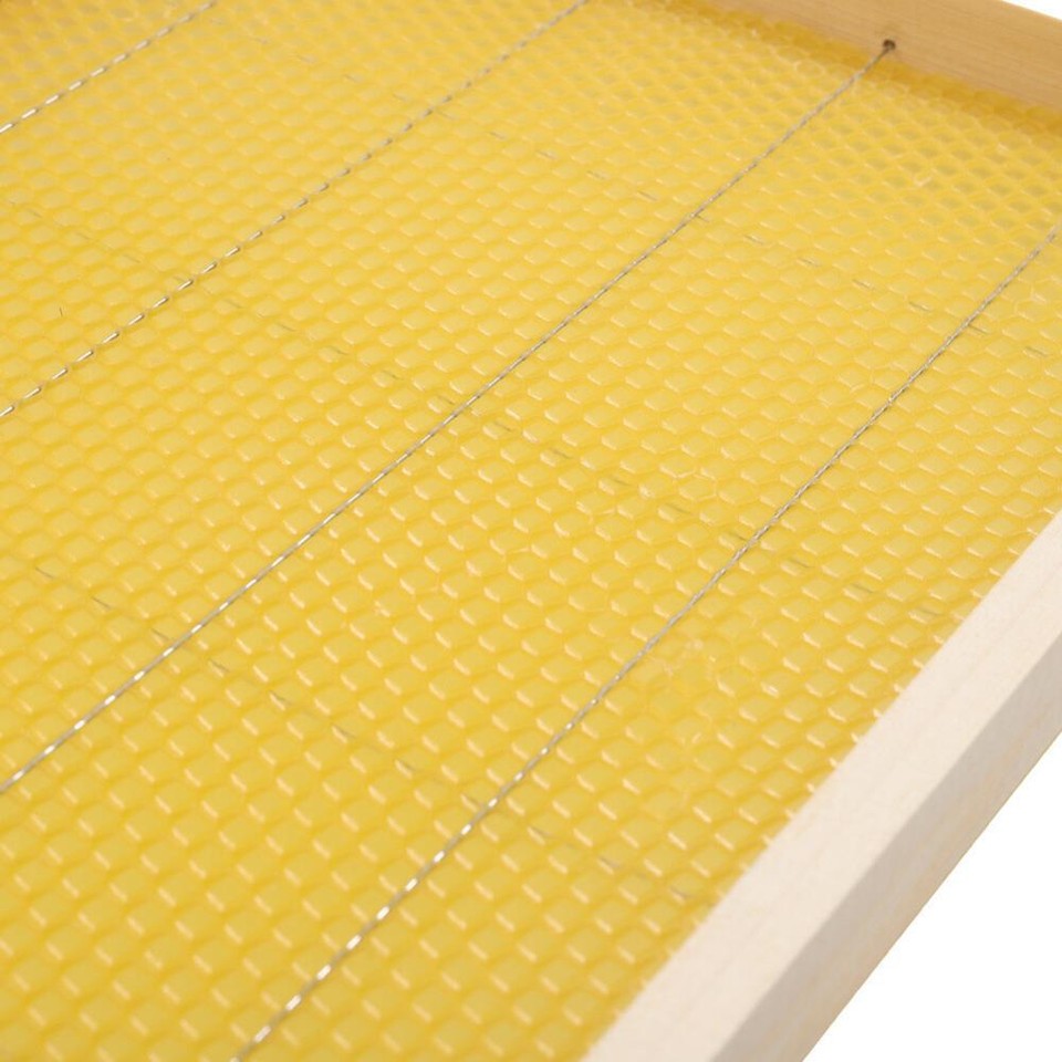 10X Assembled Langstroth Brood Bee Hive Frames and Foundation Honey ...