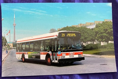 TR0015 Vtg Postcard TTC Low Floor CNG Orion VI Bus 1998 No 9208 Toronto ...