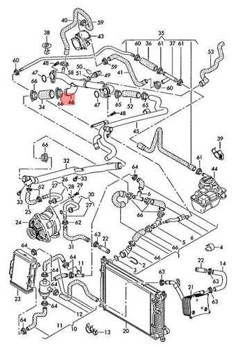 Genuine AUDI A4 Avant S4 quattro Cabrio A6 S6 A6L 4F Coolant Pipe ...