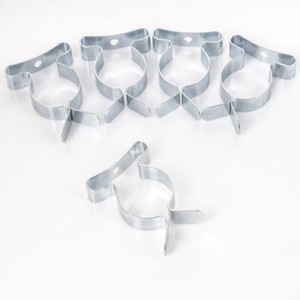 5x TOOL CLIPS Garage Shed Workshop Equipment Storage 25mm CLOSED GRIP ...