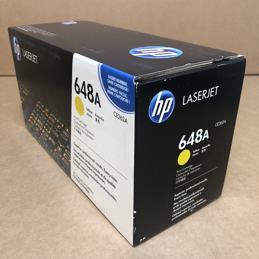 Genuine HP -CE262A (648A) Yellow Toner Cartridge - NEW SEALED ...