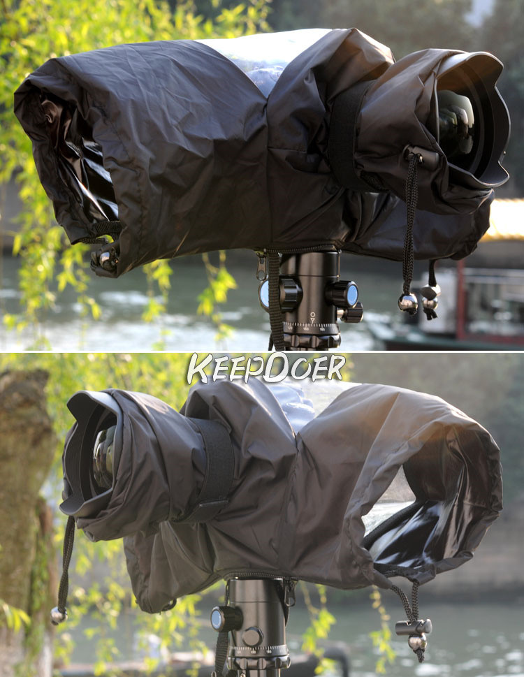 Waterproof Camera Rain Cover Raincover Sleeve For DSLR SLR Lens Canon ...