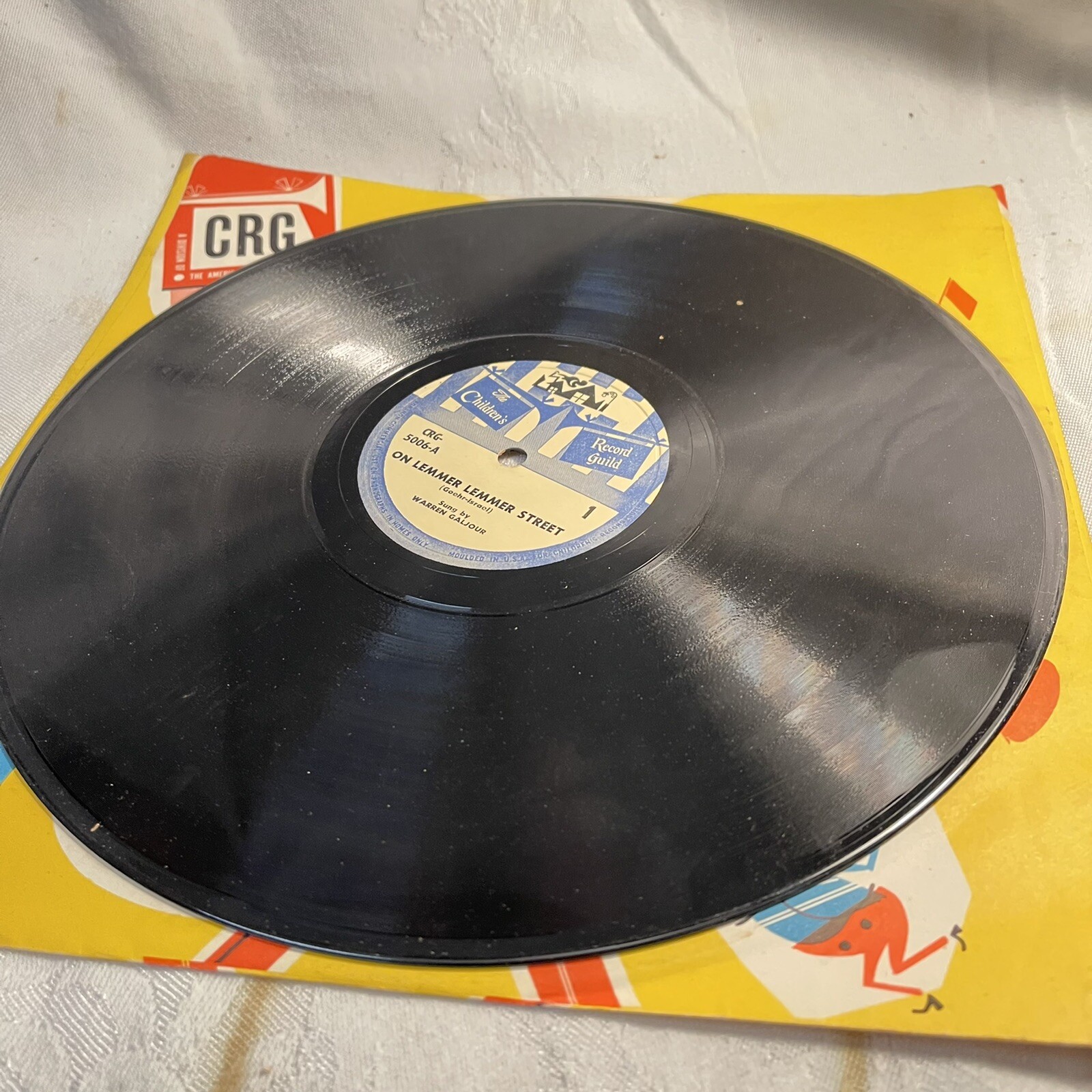 78 RPM 10 INCH - CHILDRENS RECORD GUILD (CRG) On Lemmer Lemmer Street ...