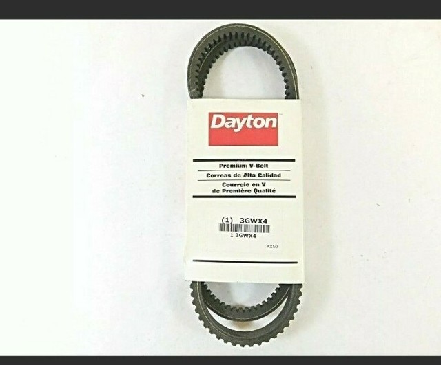 Dayton 3GWX4 V Belt 1/2 X 52 in Ax50 Cogged for sale online | eBay