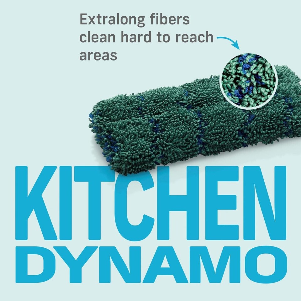 E-CLOTH Duo~ (1) Kitchen Cleaning Cloth w Scrub Pocket + (1) Kitchen Dynamo -NIB | eBay