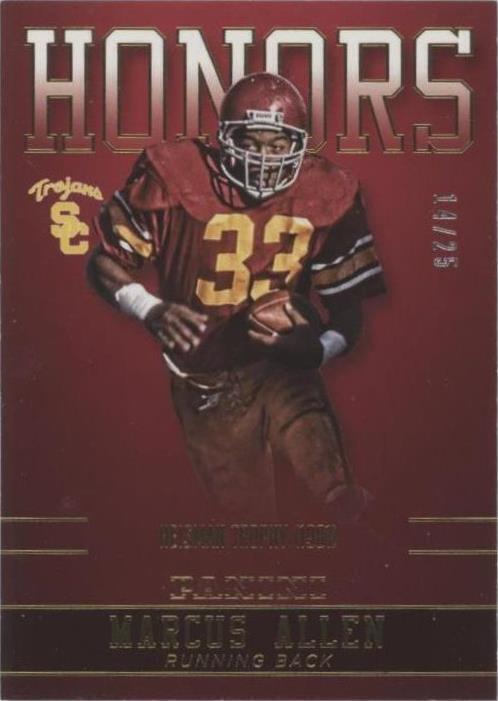 2015 Panini USC Trojans - Honors Marcus Allen #MA-USC Gold /25 for sale ...