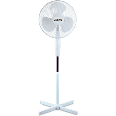 Standing Oscillating Fan Futura White 16inch Oscillating Pedestal