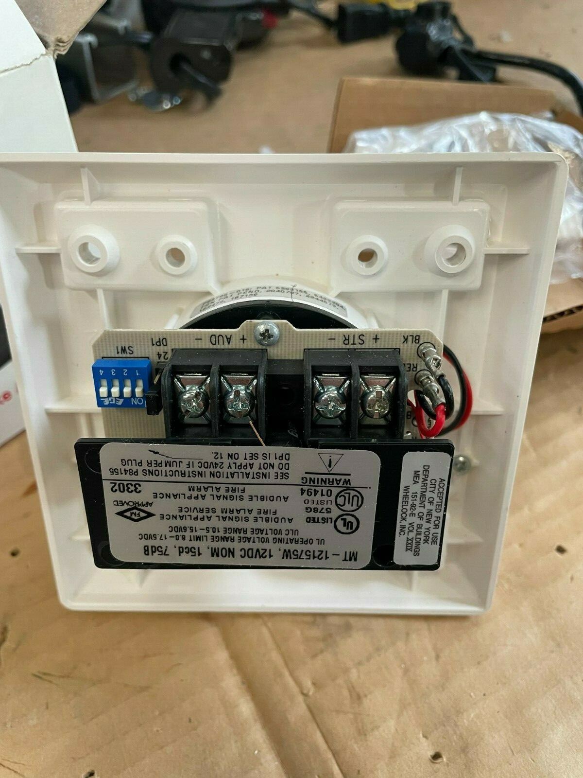 Wheelock Mt-121575w-nw Fire Alarm Horn Strobe 129747 for sale online | eBay