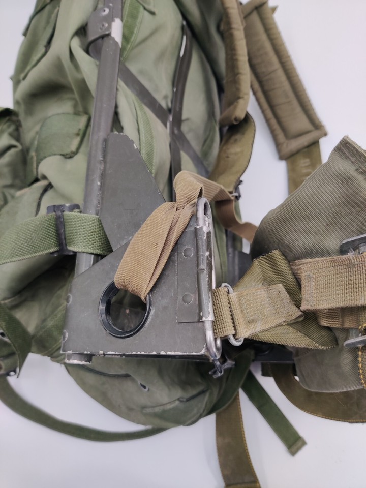 Vintage Old Stock Military Alice Pack Rucksack OD Green Large Complete ...