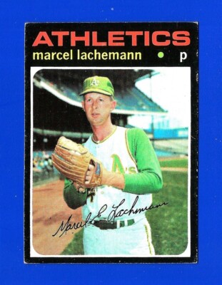 1971 Topps BASEBALL SET BREAK #84 MARCEL LACHEMANN RC ATHLETICS (JK1 ...