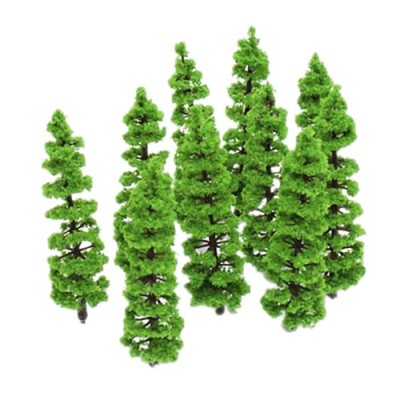 10pcs Model Fir Tree Scenery Landscape Model (Green) | eBay Australia