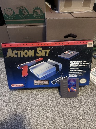 Nintendo Entertainment System NES Action Set Complete in Box Tested and ...