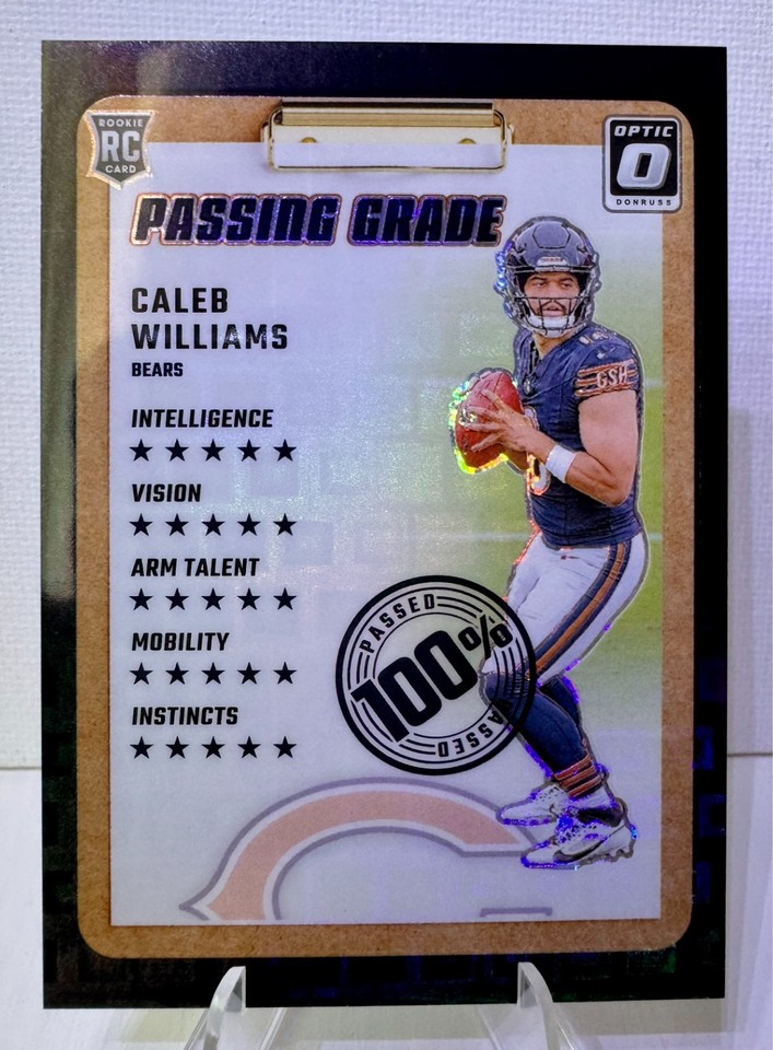 2024 Donruss Optic - Caleb Williams Passing Grade #1 Black Pandora /25 ...