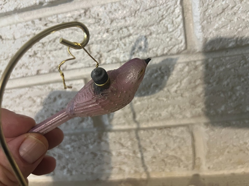 Vintage Antique Figural Christmas light bulb Bird | eBay