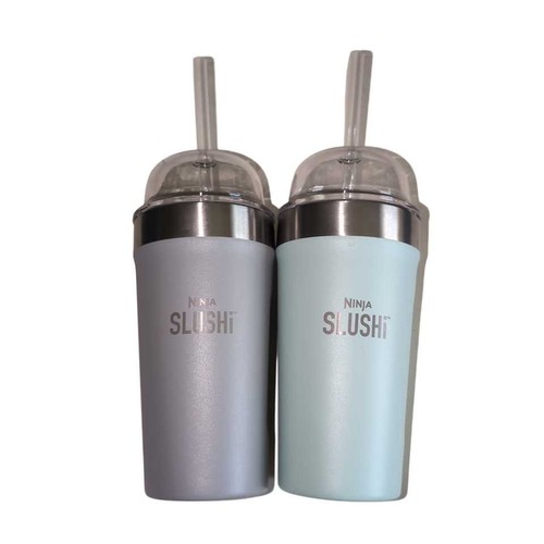 2 Ninja Slushie Bubble Cup Stainless Steel Vacuum Insulated Tumblers Domes | eBay