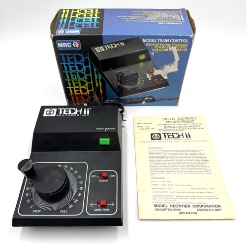 MRC TECH II Railpower 1400 Model Train Control Transformer Controller ...