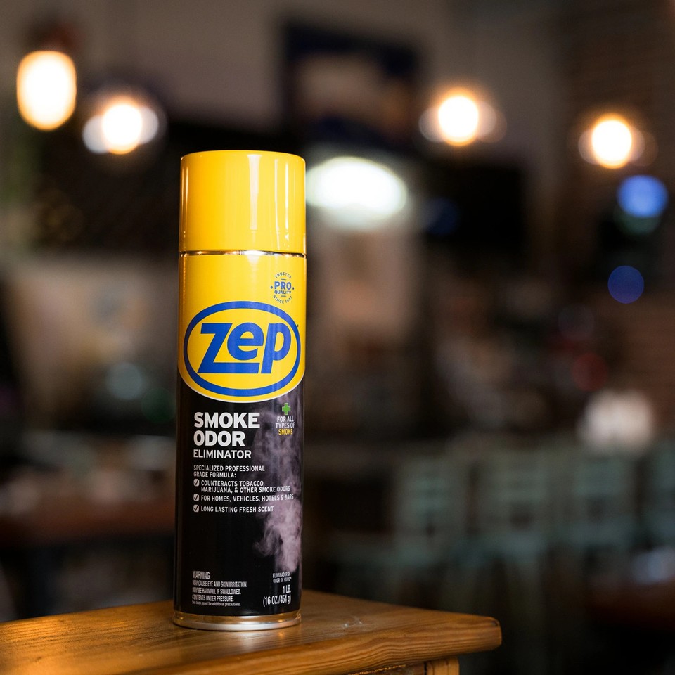 Zep 16-oz Spray Air Freshener Smoke Odor Eliminator Pets Food Smoking ...