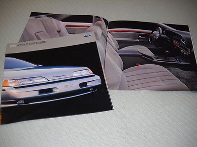1989 FORD THUNDERBIRD HUGE 30 Page BROCHURE / '89 T-BIRD SALES CATALOG ...