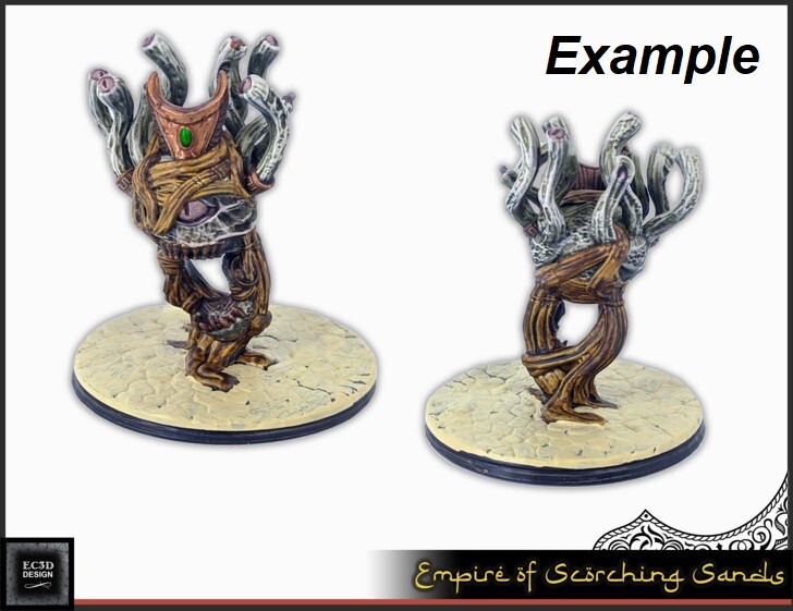 28mm Undead Mummy Beholder Eye Monster Mini Miniature Figure Dungeons ...