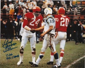 FRED WILLIAMSON "THE HAMMER" KANSAS CITY CHIEFS 1966 AFL CHAMPS SIGNED ...
