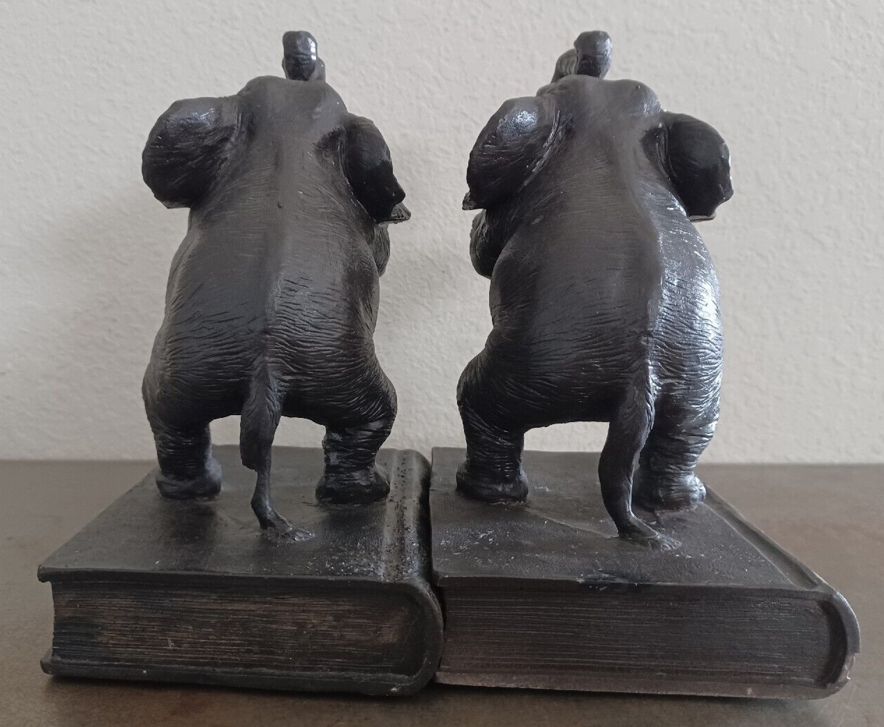 Banash Boston Elephant Bookends 7.2" Tall Vintage | eBay