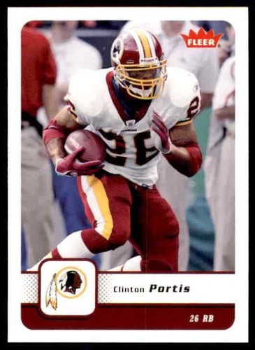 2006 Fleer Football Card Clinton Portis #98 20463 | eBay