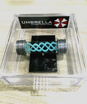 Resident Evil Umbrella Corporation T-Virus Prop in glass Vial and ...