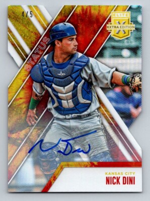 NICK DINI 2017 Elite Extra Status Tie Dye Die Cut Autograph Rookie AUTO ...