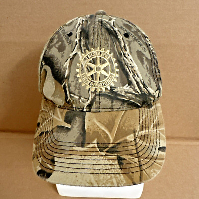 Rotary Club International Camouflage Camo RealTree Trucker Hat Baseball ...