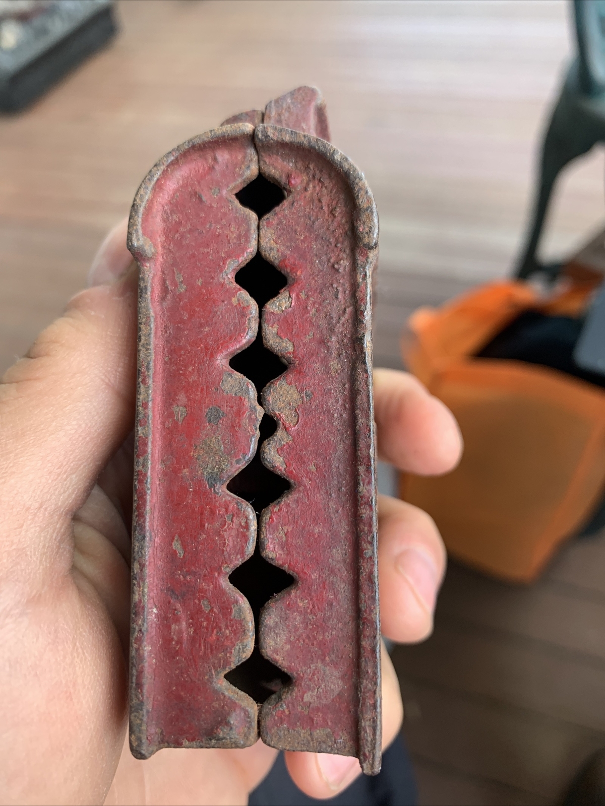 Antique Cast Iron US Mail Mailbox Still Bank Pre-war Original Paint Red ...