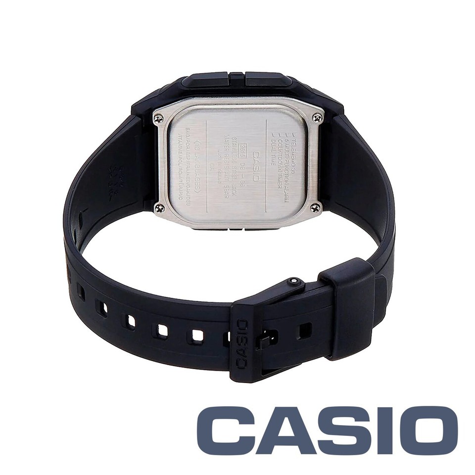 CASIO DATA BANK DB-36-1AJH Classic Digital Watch Black Resin Case and ...
