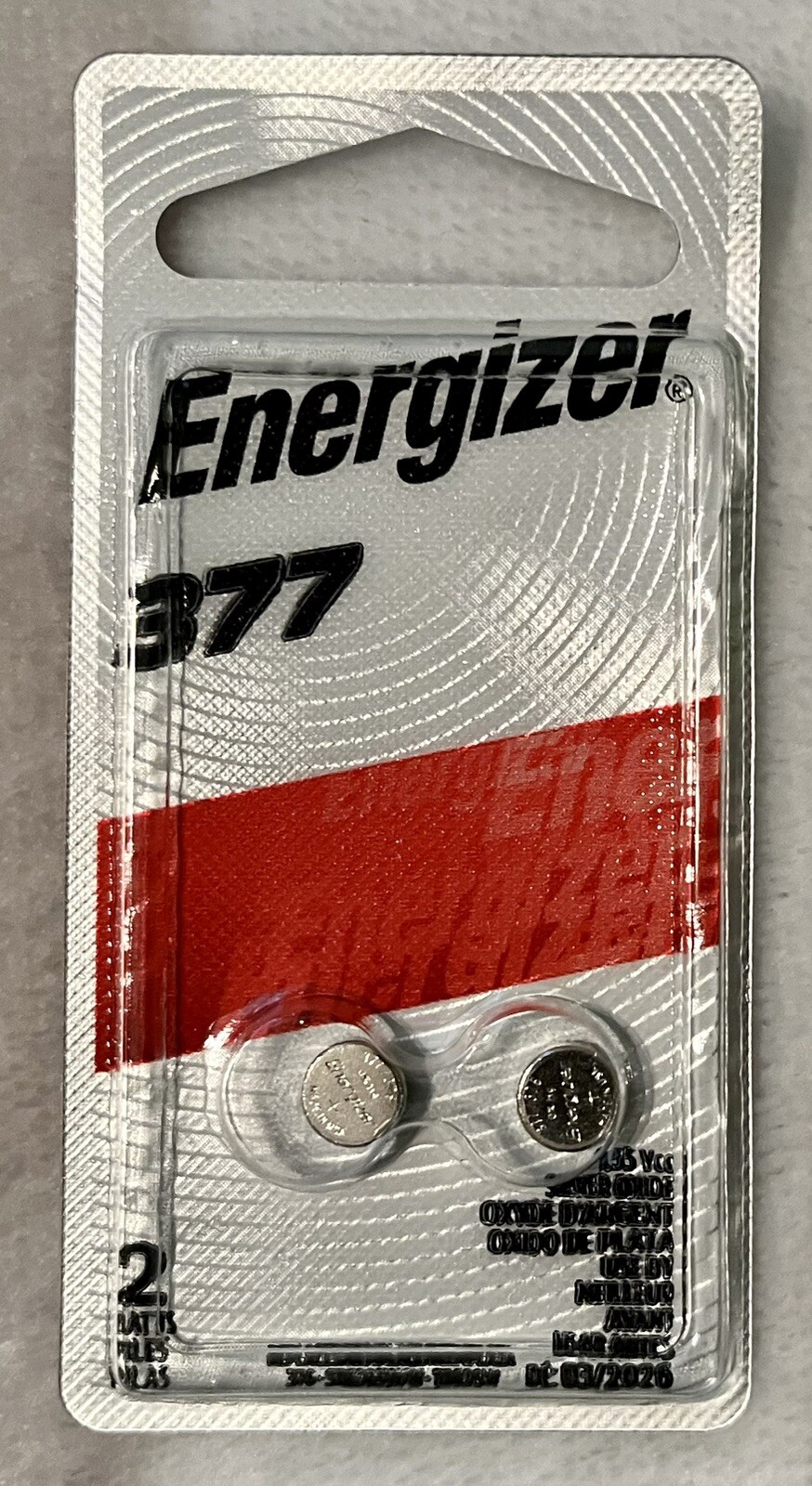 ENERGIZER 377 BATTERIES NEW IN ORIGINAL PACKAGING Ex 3/26 Or Later | eBay