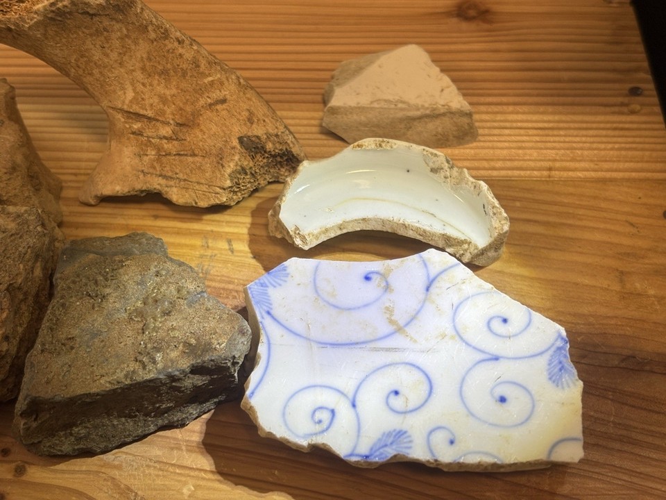 WW2 Hiroshima Atomic Bomb damaged tiles bone pottery Little Boy Relic ...