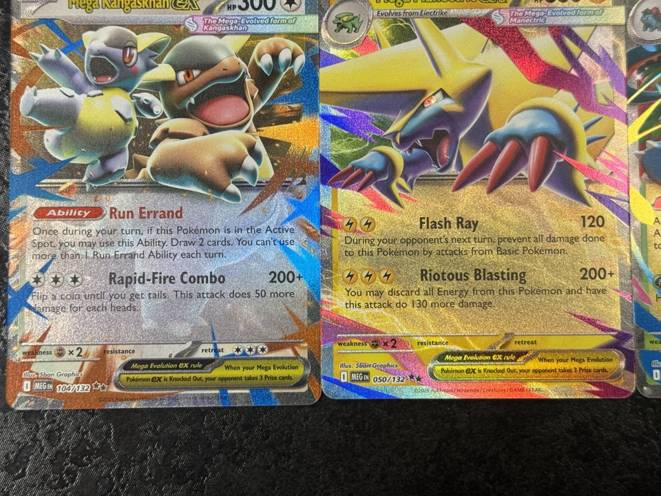 POKÉMON MEGA CARDS KANGASKHAN EX-MANECTRIC EX-VENUSAUR EX (SET OF 3 ...